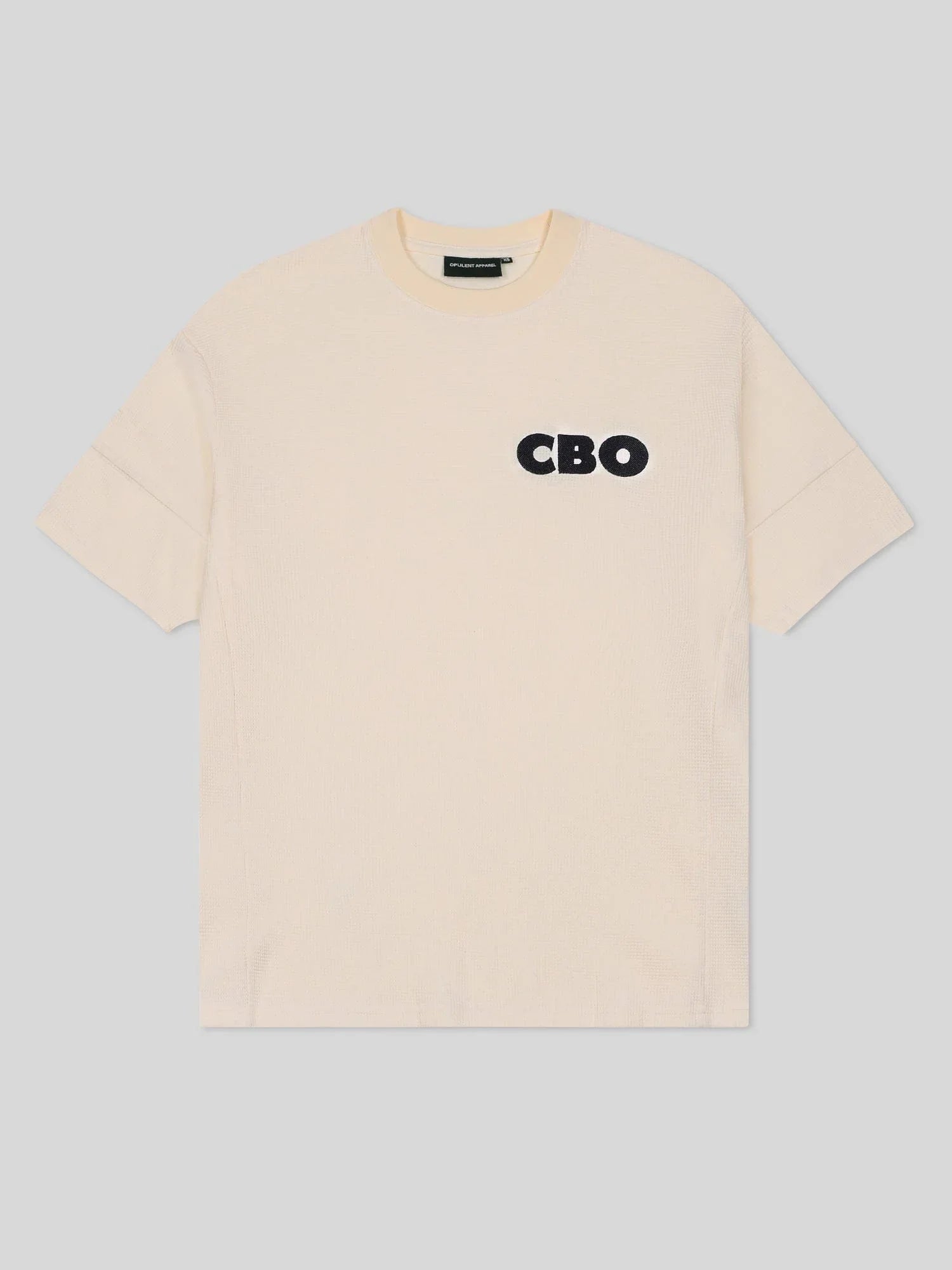 CBO Waffle T-Shirt - Cream